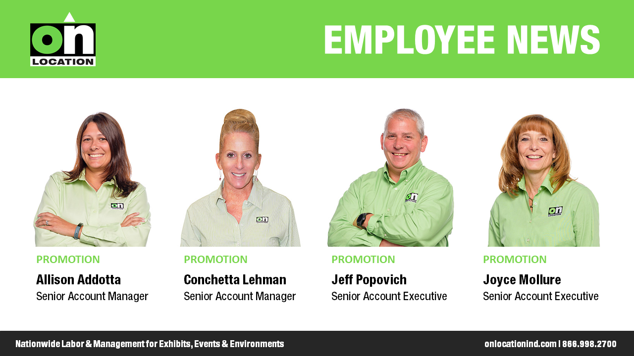 On Location Promotes Four Employees - Two Members of its Account ...